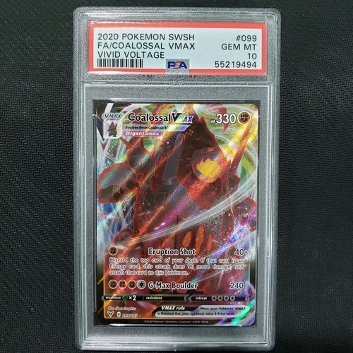 2020 Pokemon: COALOSSAL VMAX 099/185 - [Vivid Voltage] Full Art Gem ...