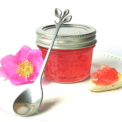 Rose Jam Alaska Wild Rose Petal Jam in Mason Jar with Decorative ...