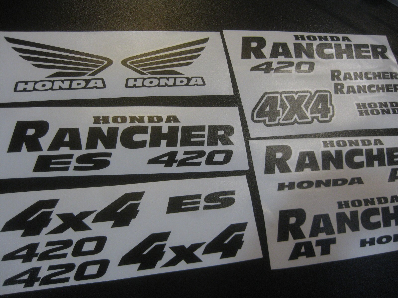 Decal Sticker Graphics Kit for Honda 420 Rancher AT/ES Plastics | Gloss ...