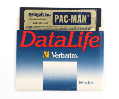 Vintage Pac-Man by Datasoft Video Game 5" Floppy Disk | eBay