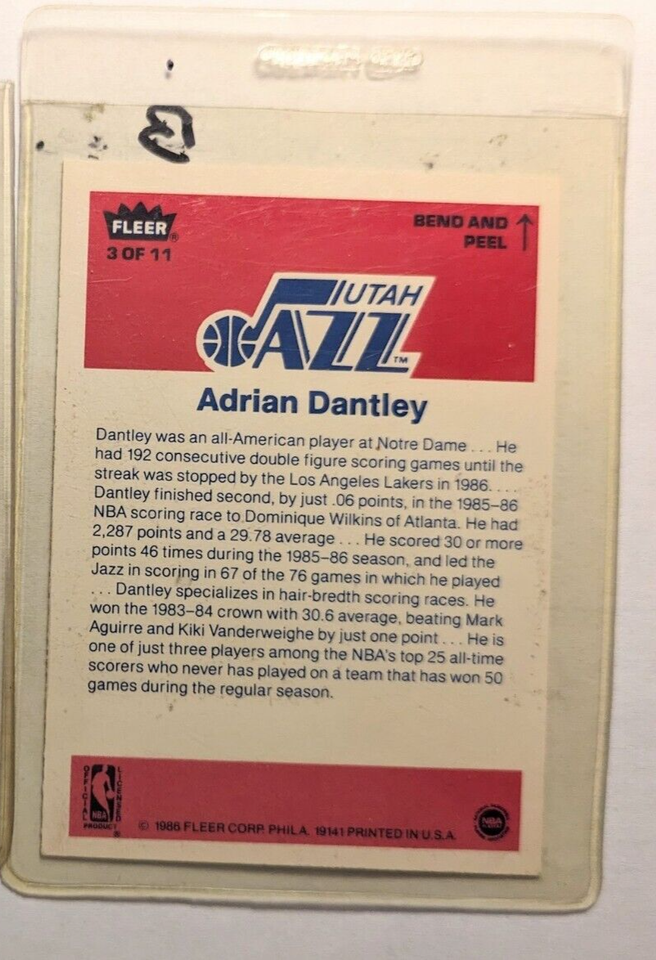 1986 Fleer Stickers, NBA Basketball, Stars, Rookies, some BGS -CHOOSE ...