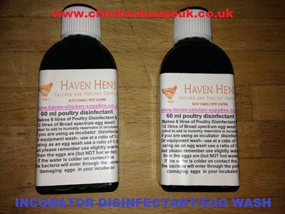 120ml Defra approved Incubator sanitiser/disinfectant cleaner poultry ...