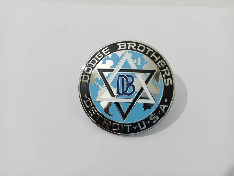 Radiator Front Badge Emblem Small Early Dodge Brothers Brass Enamel ...