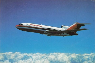 Postcard Airlines Allegheny's 727 Latest addition to one of the worlds ...