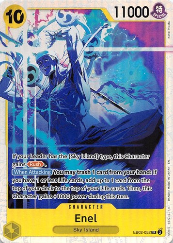 Enel Foil EB02-052 SR Extra Booster: Anime 25th Collection One Piece NM ...