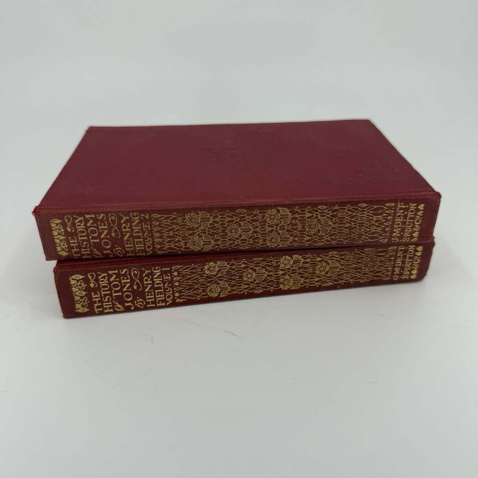 Tom Jones Vol. 1 & Vol. 2 by Henry Fielding 1914 Hardcover Everyman's ...
