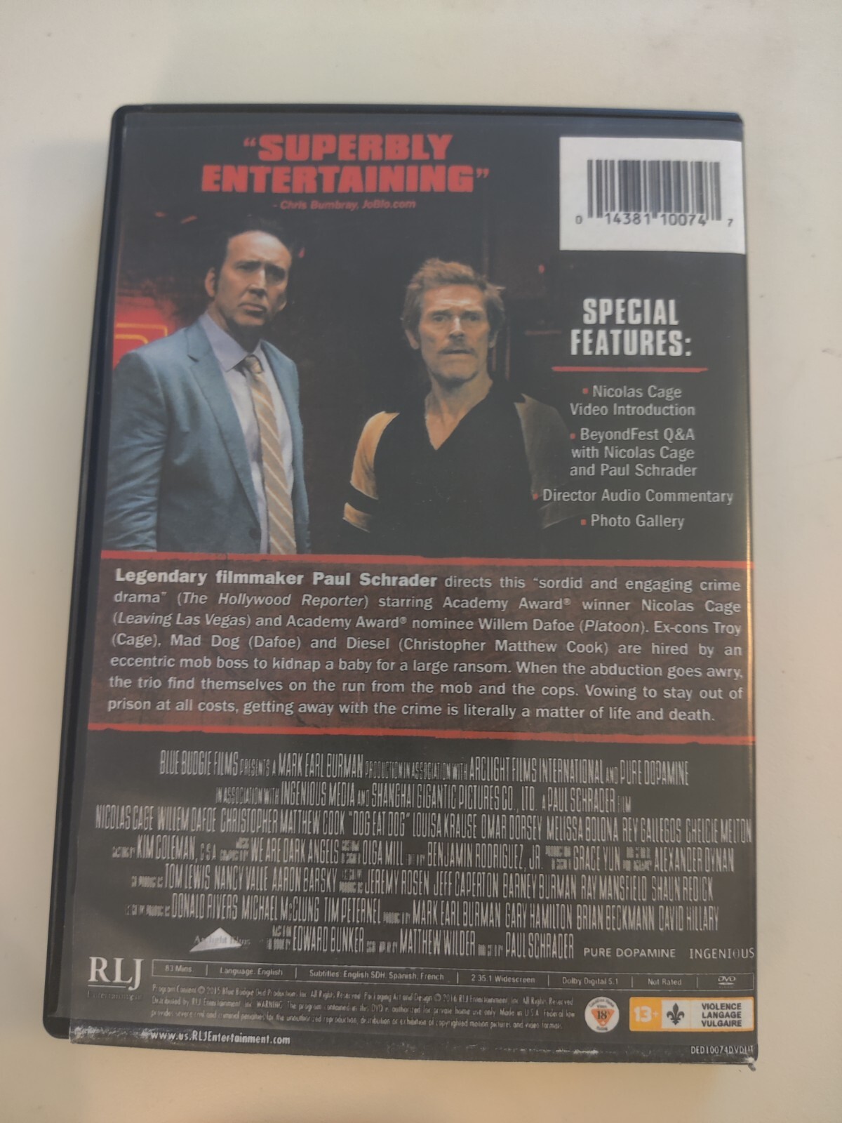 Dog Eat Dog (DVD) Nicolas Cage , William Dafoe 14381100747 | eBay