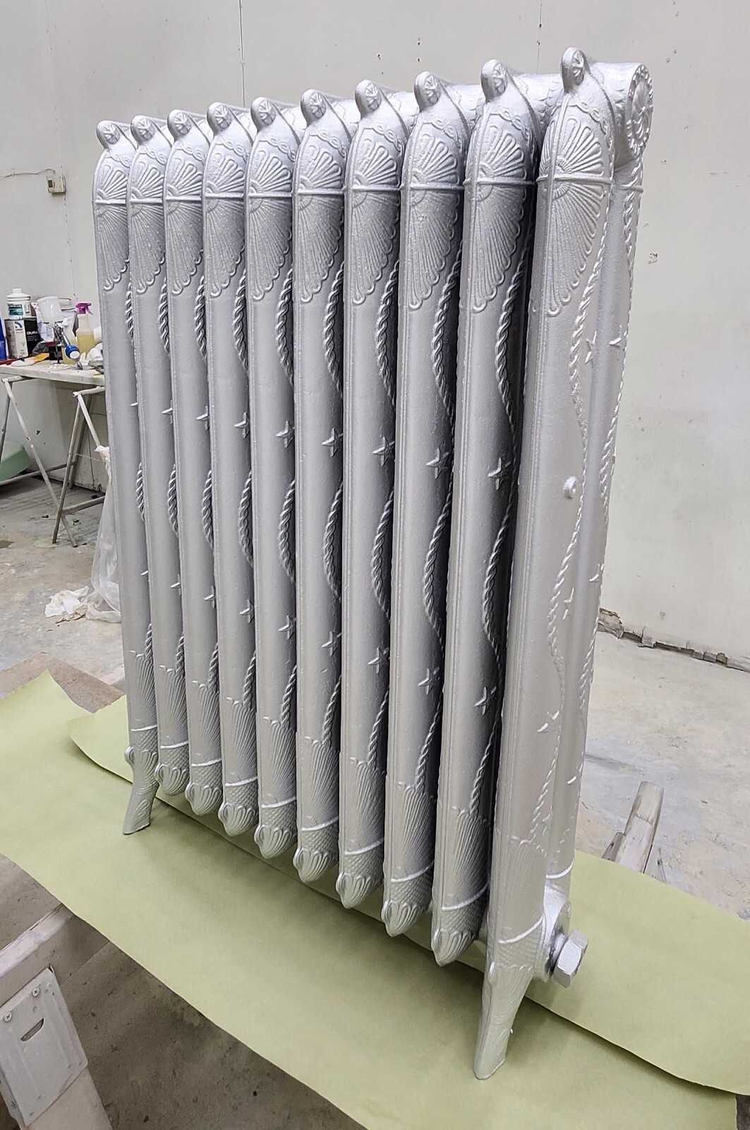 Victorian Radiator Cast Iron hot water steam antique heating star rope ...