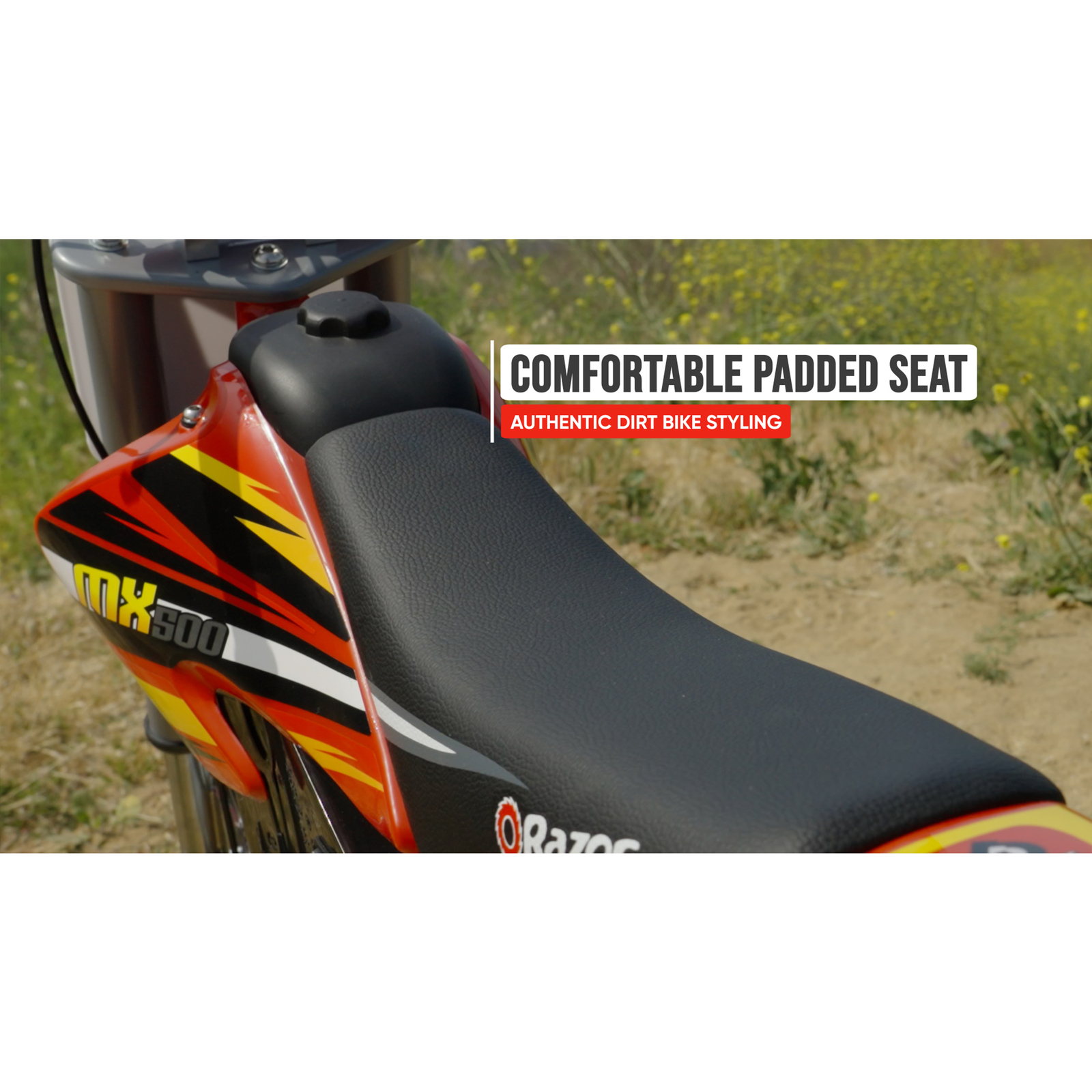 Razor MX500 Dirt Rocket 500W 15 MPH Battery Powered Electric Dirt Bike ...