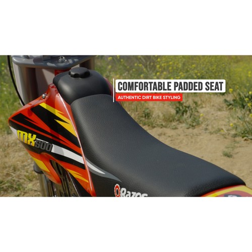 Razor MX500 Dirt Rocket 500W 15 MPH Battery Powered Electric Dirt Bike ...