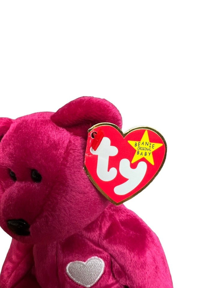 TY Beanie Babies VALENTINA the Bear 8.5 inch DOB 02-14-1998 vintage ...