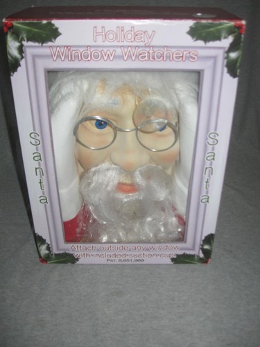 New Holiday Window Watcher Creepy Santa Window Prop with Included ...