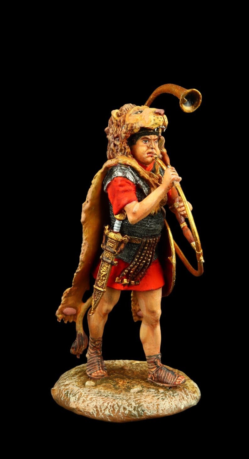 ⭐️Roman cornice (trumpeter) Figurines Tin Miniatures FL 54mm 1/32 ...