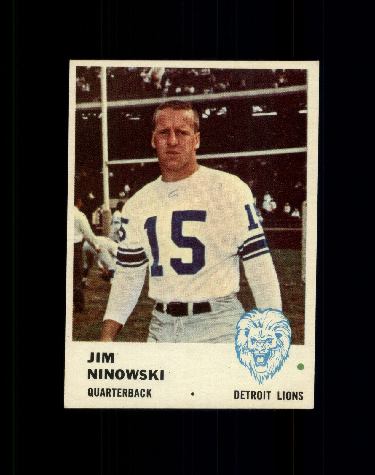 1961 Fleer #79 Jim Ninowski - Detroit Lions NM/MT (C02) | eBay
