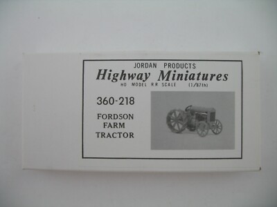 Jordan Highway Miniatures HO Kit 360-218: 1920s Fordson Farm Tractor | eBay