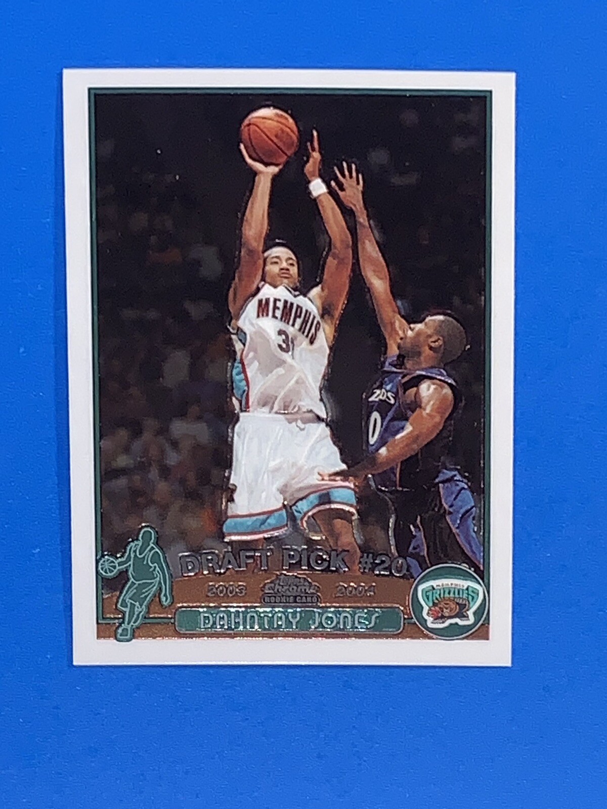 2003-04 Topps Chrome Dahntay Jones Rookie Card #130 Memphis Grizzlies ...