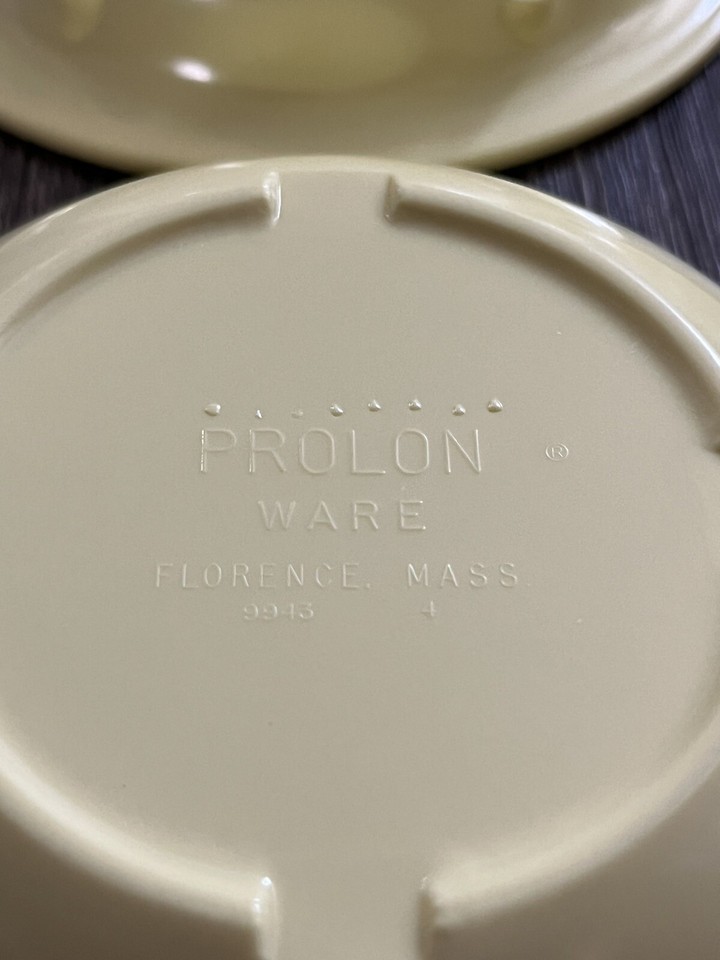 Prolon Ware 9943 Vintage Set of 5 Melamine Yellow Stacking Bowls | eBay