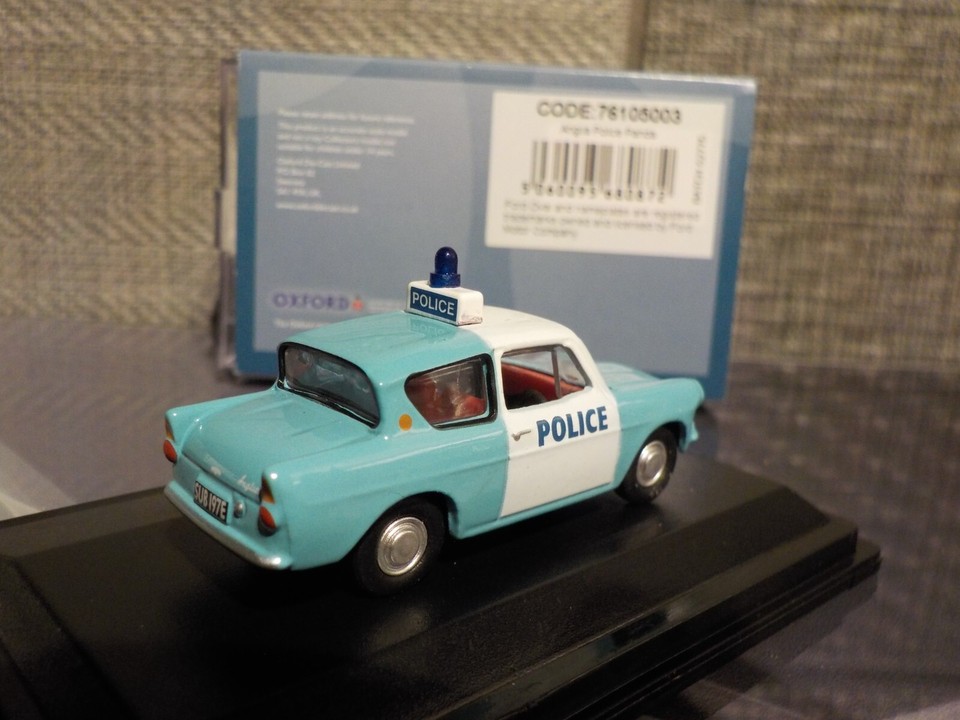 Ford Anglia Panda - Heartbeat style Oxford Diecast Model Car. 1/76 ...