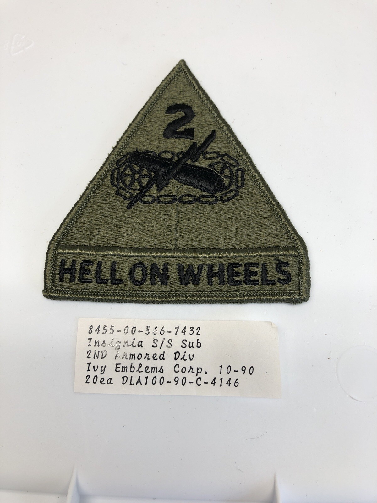 2nd Armored Division Subdued U.S. Army Shoulder Patch Insignia | eBay