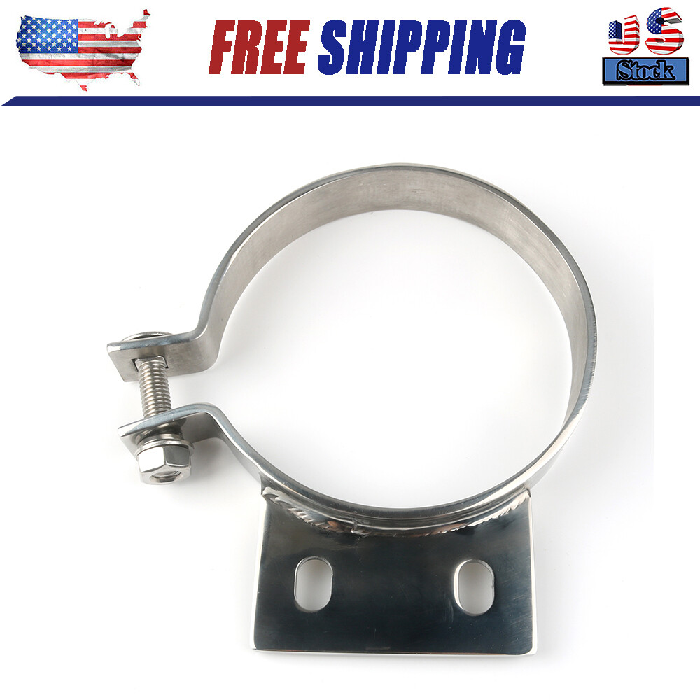 Peterbilt Exhaust Stack 5" Mount Bracket Clamp Chrome 379 359 1987-1993 ...
