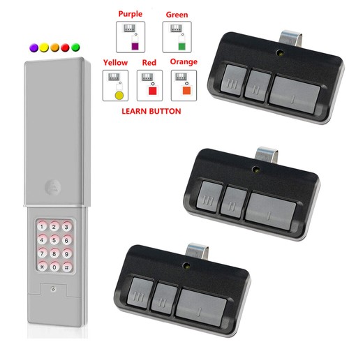 Universal KLIK2U-P2 Wireless Keypad Opener + 3x 893LM Garage Door for ...