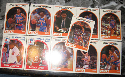 NEW YORK KNICKS 1989-90 HOOPS lot 11 PATRICK EWING -2 Mark Johnson | eBay
