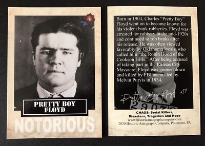 Pretty Boy Floyd 2016 Historic Autographs The Mob Card | eBay