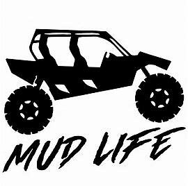 RZR MUD LIFE DECAL STICKER BUY 1 GET 1 FREE DECALS RAZOR OWNER MUST ...