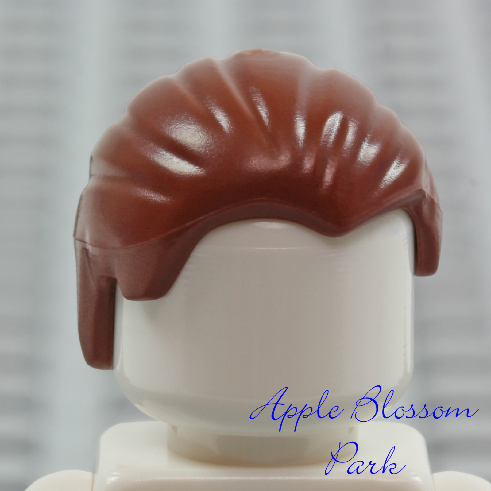 NEW Lego Minifig Combed back BROWN HAIR Slicked w/Widows Peak Male Boy ...