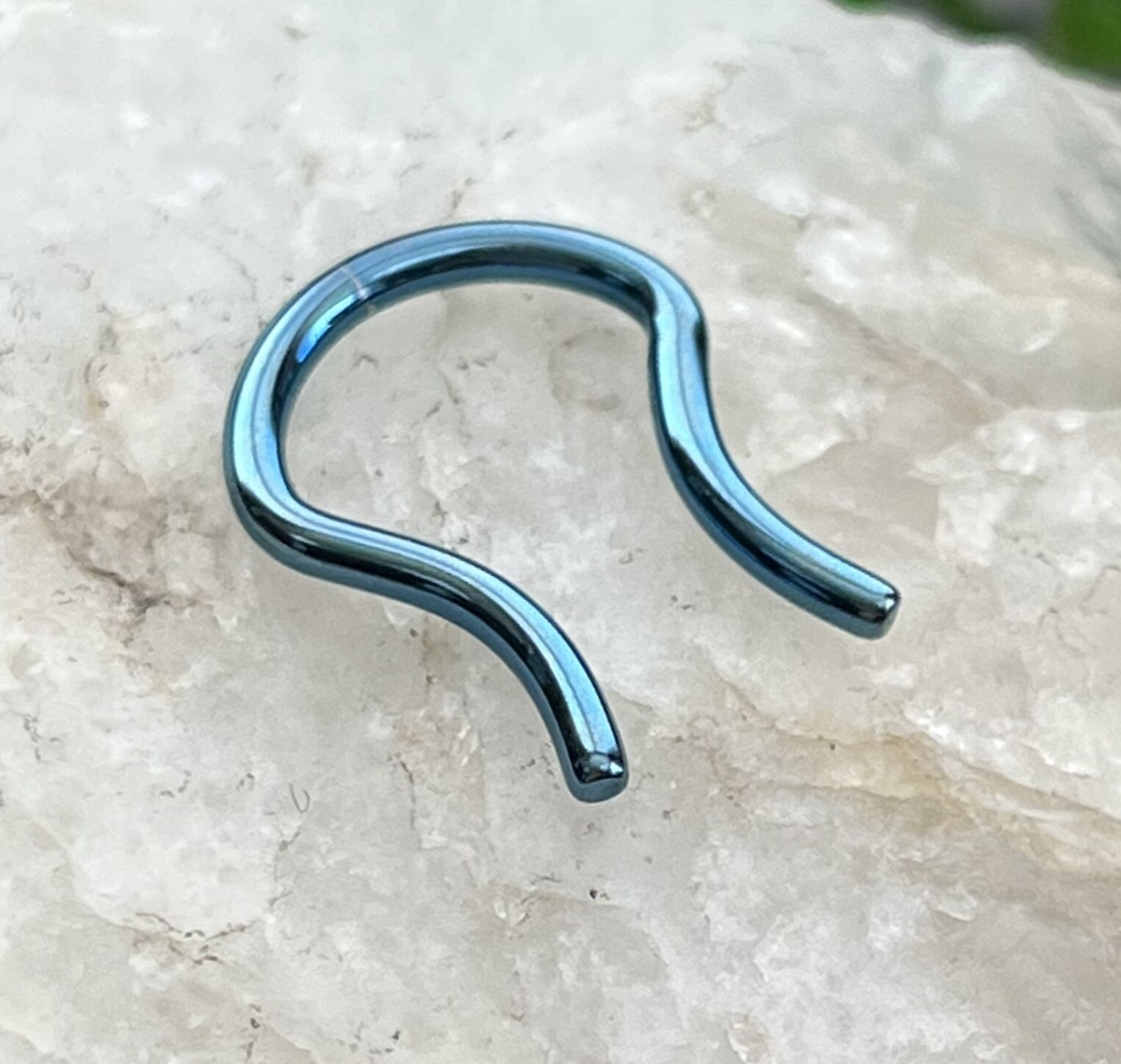 1pc Titanium Plated Surgical Steel Nose Septum Hanger Retainer 16g, 14g ...