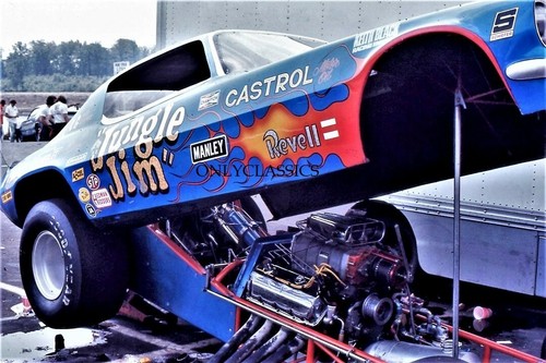 1972 Jungle Jim Liberman Chevy Camaro NHRA Funny Car Drag Racing Pits ...