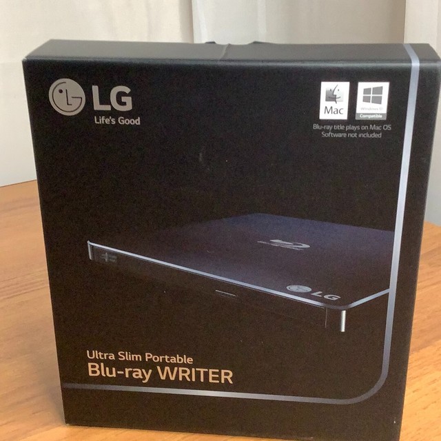 LG Wp50nb40 Black USB 2.0 Port Ultra Slim Portable Blu Ray DVD Writer ...