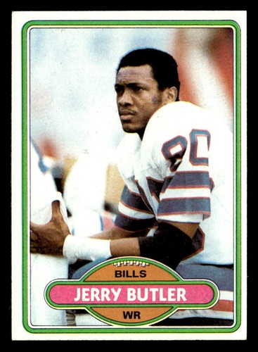 Jerry Butler 1980 Topps Rookie Card #36 Buffalo Bills | eBay