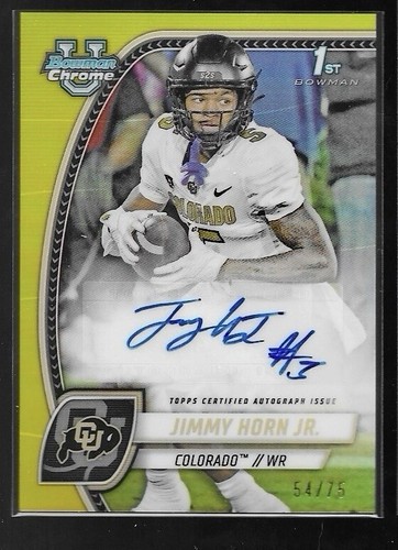 2024 Bowman University Chrome - Chrome Prospect Autographs Yellow ...