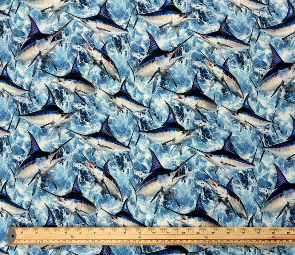 Seaside Cotton Fabric Mixed Ocean Nautical Sea Beach Patchwork Craft ...