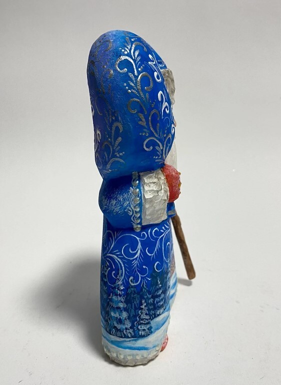 Handmade Santa Claus, Wooden Ded Moroz ,Carved Figurine Grandfather ...