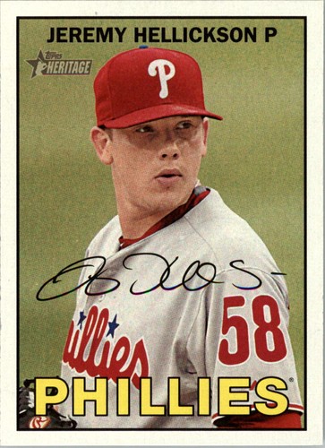 2016 Topps Heritage #4 Jeremy Hellickson - NM | eBay