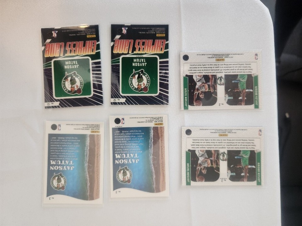 Jason Tatum & Jalen Brown Lot of 6 Optic Cards, Splash & Inserts ...