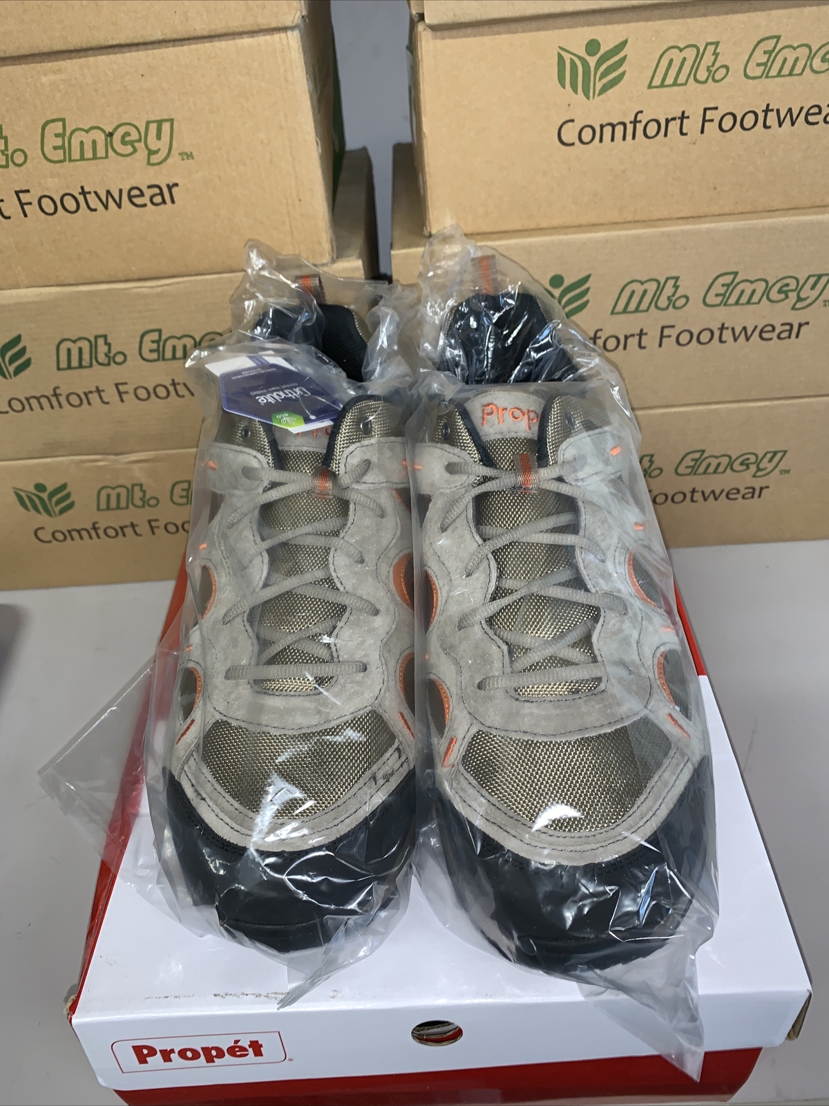 Propét Men's Connelly M5503 Hiking Shoe - 15 M (D) Gunsmoke/orange | eBay