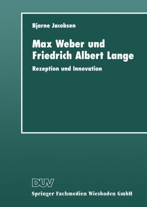 Bjarne Jacobsen | Max Weber und Friedrich Albert Lange | Taschenbuch ...