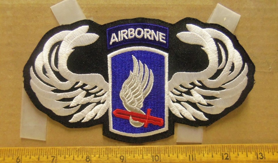 X-Large US Army – 173rd Airborne Wings Embroidered Patch | eBay