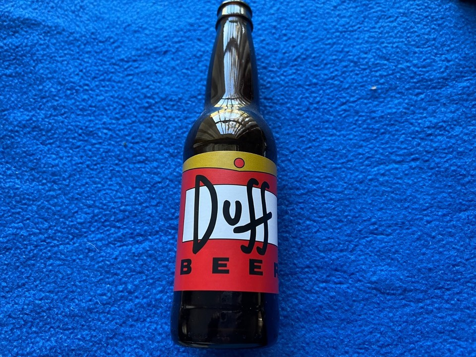 BAM BOX The Simpsons Duff Beer 12oz Glass Beer Bottle Empty Prop Bam ...