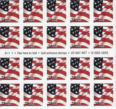 US Flag Issue 37c Stamp Booklet Scott #3635a | eBay