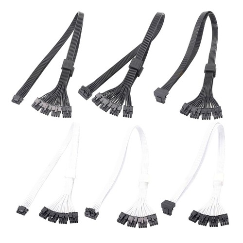 16Pin(12+4) PCIE5.0 GPU Adapter Line 16pin Pcie5.0 to 4 8pin Graphics ...