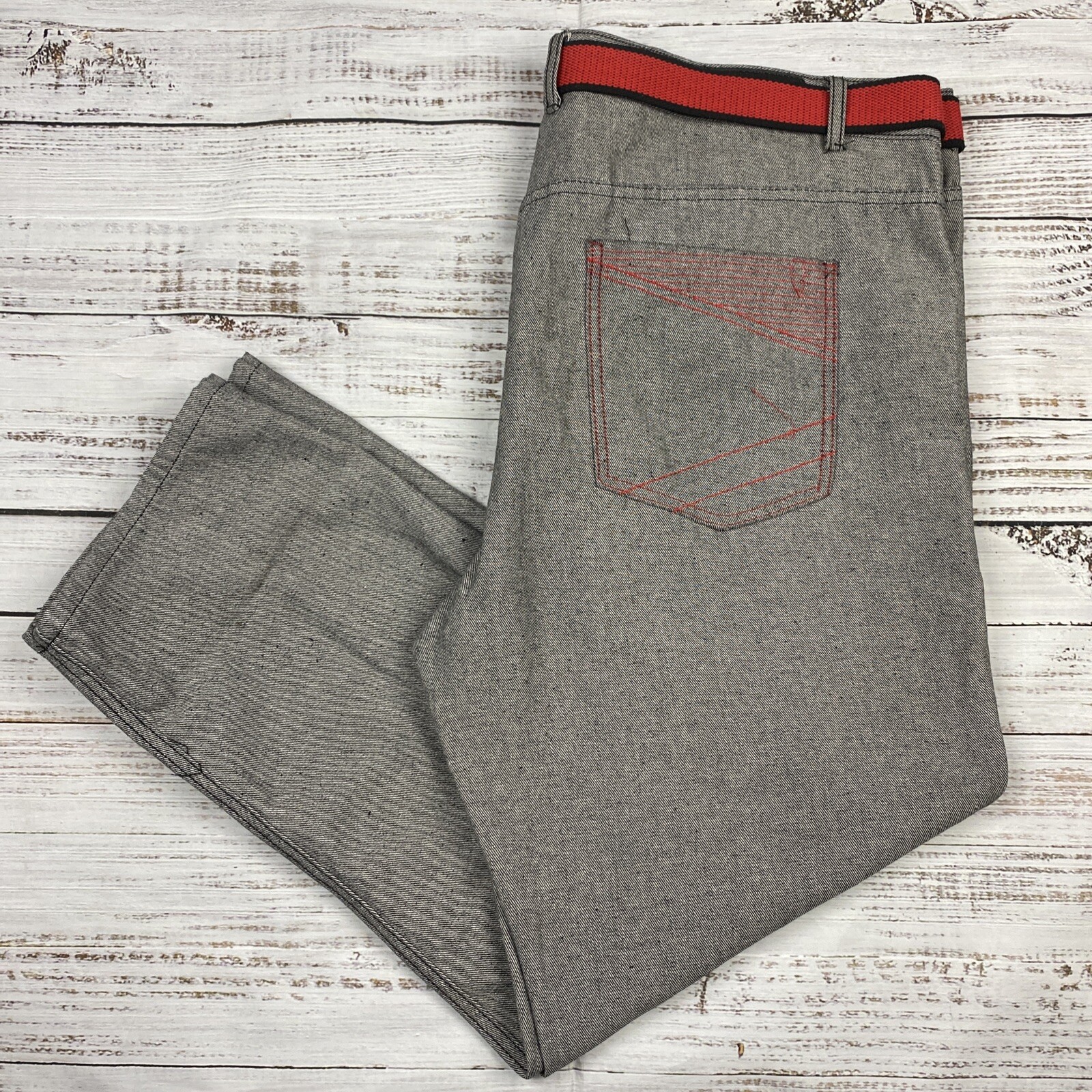 Denim Culture Jeans Mens 48x31 Tapered Leg Baggy Gray Hip Hop Y2K Skate ...