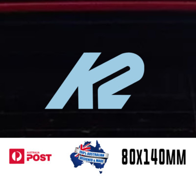 2x K2 Skis Windshield Windscreen Laptop Sticker Decal 140mm BLUE | eBay ...