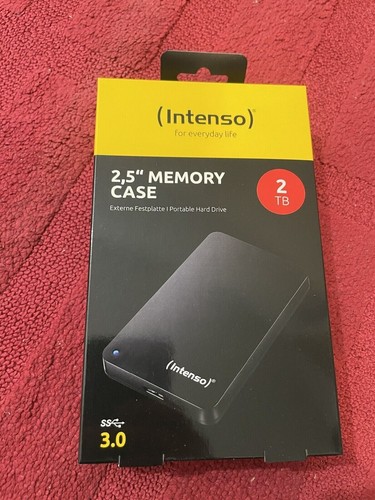 Intenso Memory Case Disque Dur Externe 2,5 2 To USB 3.0 Noir NEUF !! | eBay