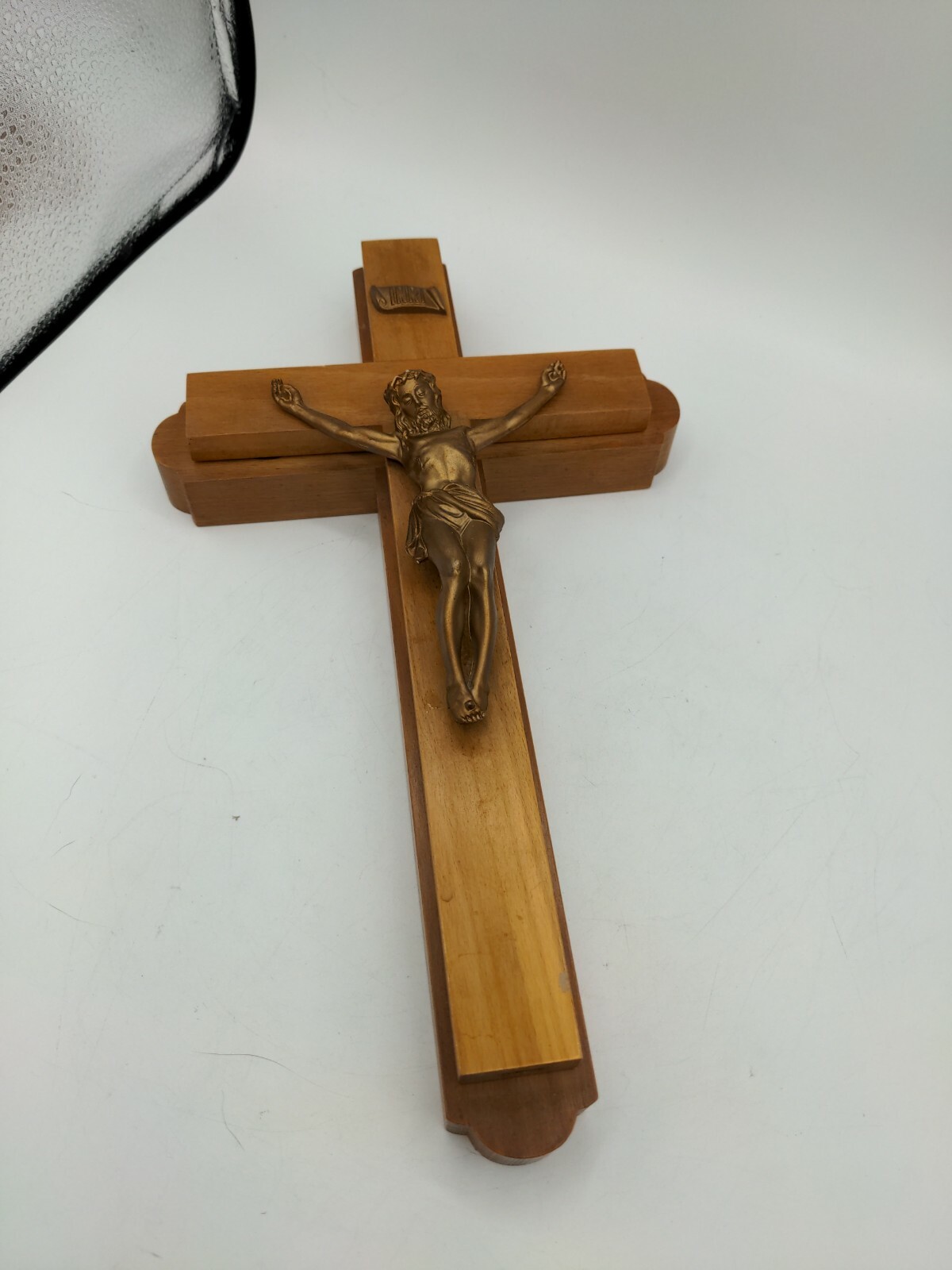 Vintage Wooden Last Rites Kit Complete Metal Jesus 13" tall | eBay