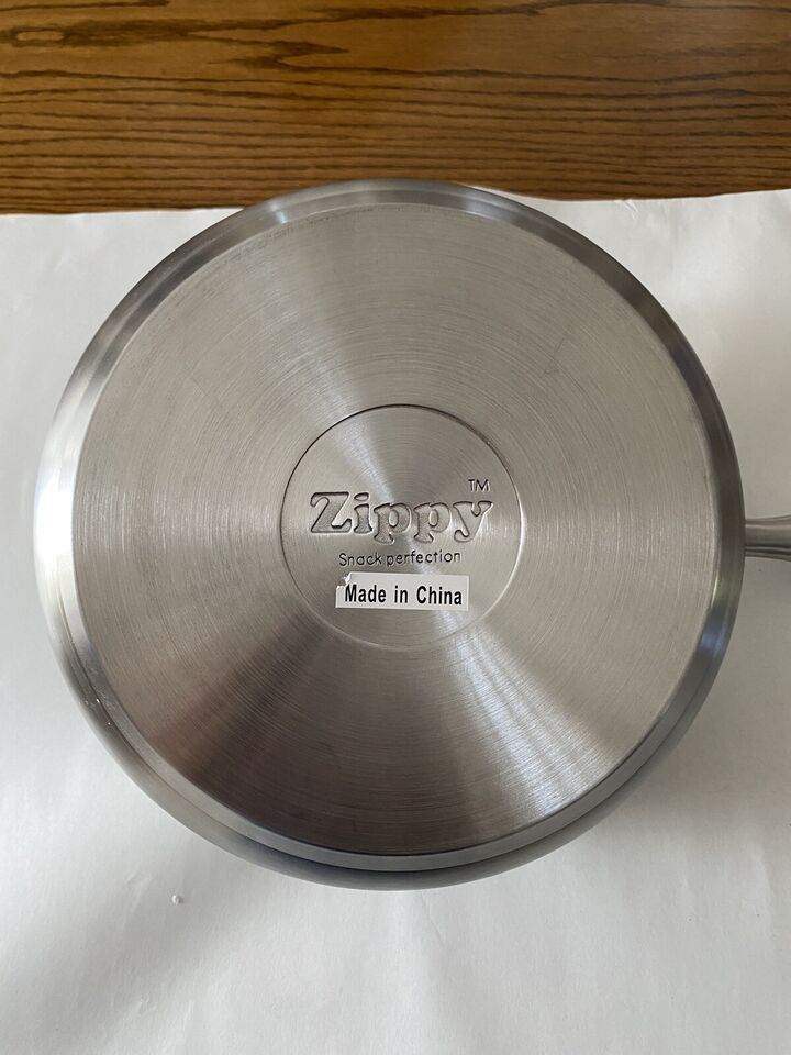 Zippy Pop Stainless Steel Stovetop Popcorn Popper 5.5 Qt Snack Maker ...