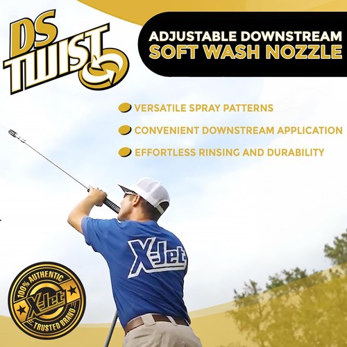 X Jet DS Twist Nozzle 3-7 GPM | Adjustable Downstream Soft Wash Nozzle ...